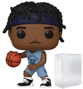 pop nba: grizzlies - ja morant (alternate uniform) funko vinyl figure (bundled with compatible box protector case), multicolor, 3.75 inches