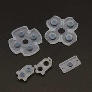 1 set silicone conductive rubber pads for ps4 controller jdm-030 jdm-040 buttons repair part