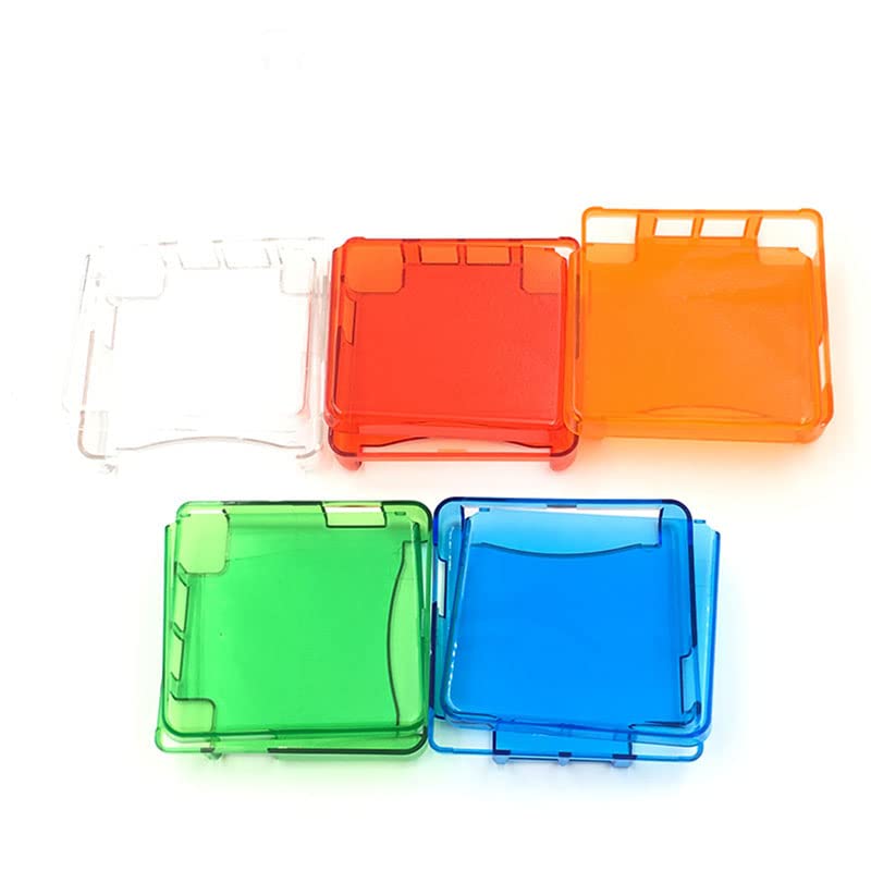 Clear Protective Cover Case Shell Housing For Gameboy Advance SP for GBA SP Game Console Crystal Cover Case (Clear Green)