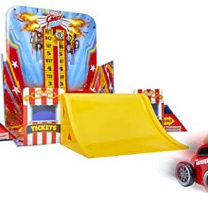 Little Tikes Crazy Fast Flip & Fly Carnival Playset with One Exclusive Pullback Toy Car Vehicle, Goes up to 50ft!