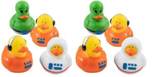 astronaut aliens rubber ducks | 12 pack | space party favors | 2 inch | for ages 3 and up