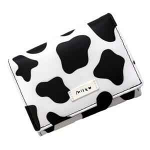 sherchpry mens shorts cow pattern wallet, cute cow print wallet, cartoon change purse, small change wallet for girl women womens shorts