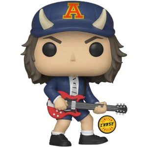 angus young (ac/dc) chase bundled with ecotek pop protector funko pop! rocks