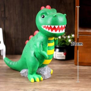 BYVUTE Ready to Paint Ceramic & Plastic, Your Own Table Paintable Dinosaur Statues Decoration Unpainted DIY Ceramic Figurines for Kids and Adults Arts and Crafts