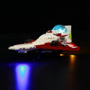 vonado led light kit compatible with lego obi-wan kenobi's jedi starfighter 75333, diy light compatible with obi-wan lego (no lego model, only lights)