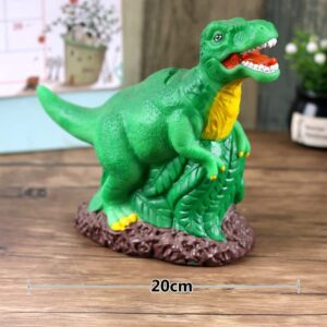 BYVUTE Ready to Paint Ceramic & Plastic, Your Own Table Paintable Dinosaur Statues Decoration Unpainted DIY Ceramic Figurines for Kids and Adults Arts and Crafts