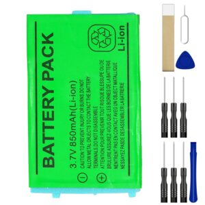 wuhao replacement battery ags-003 bt-gh188 for nintendo game boy advance sp console ags-001 battery with tool repair kit