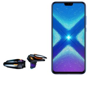 boxwave gaming gear compatible with honor 8x max - touchscreen quicktrigger auto, trigger buttons autofire gaming mobile fps - jet black