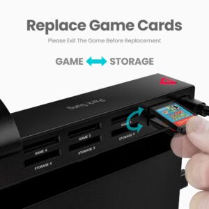 Park Sung Switch Game Switcher, Switch Game Card Reader, 8-in-1 Game Cards Holder, Quick Switching Adapters for Switch/Switch OLED (4 for Game+4 for Storage)