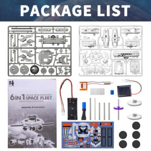 Lucky Doug STEM Projects for Kids Age 8-12, 6-in-1 STEM Solar Robot Kit Space Toys Birthday for Boys Girls Kids Teen 8 9 10 11 12 13 Years Old, Science Kits for Boys