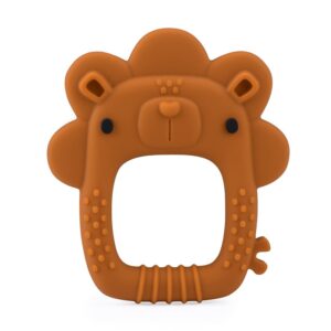 loulou lollipop wild silicone baby teether - lion