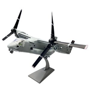 hzdjs v 22 osprey model military helicopter tilt-rotor transport helicopter amphibious attack fighter aircraft model toy ornaments foldable,1:72 military airplane