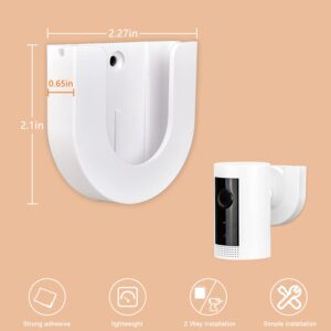 Strong Adhesive Wall Mount for Ring Indoor Cam(2nd Gen and 1st Gen),Two Ways Easy Installation, No Drilling or Screw Secured Fixed (Ring Indoor Cam is not Included)