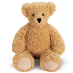 vermont teddy bear stuffed animal - stuffed teddy bears, whipped honey brown, super soft, 18 inch