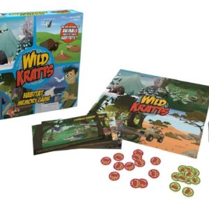 Goliath Wild Kratts Habitat Memory Game - Classic Memory Gameplay with Creative Storytelling - Learn Animal Facts While You Play, Ages 5 and Up, 2-4 Players