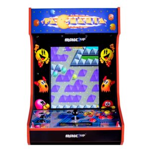 ARCADE1UP- BANDAI NAMCO Legacy Entertainment Arcade Game PAC-Mania Edition, includes Hardware, Riser