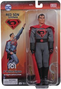 mego dc heroes red son superman px 8in af