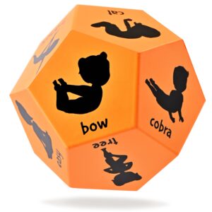 covelico kids yoga - fun yoga dice for kids yoga game. play therapy toys - calming yoga for kids & yoga for toddlers, roll and play creative yoga games for kids with kids yoga toys & yoga kids props