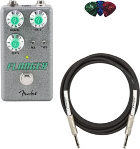 fender hammertone flanger bundle with instrument cable and picks