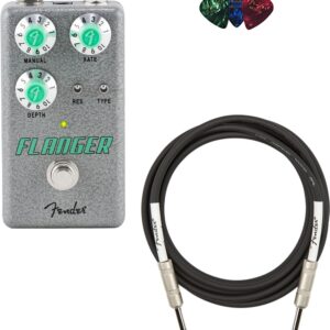 Fender Hammertone Flanger Bundle with Instrument Cable and Picks