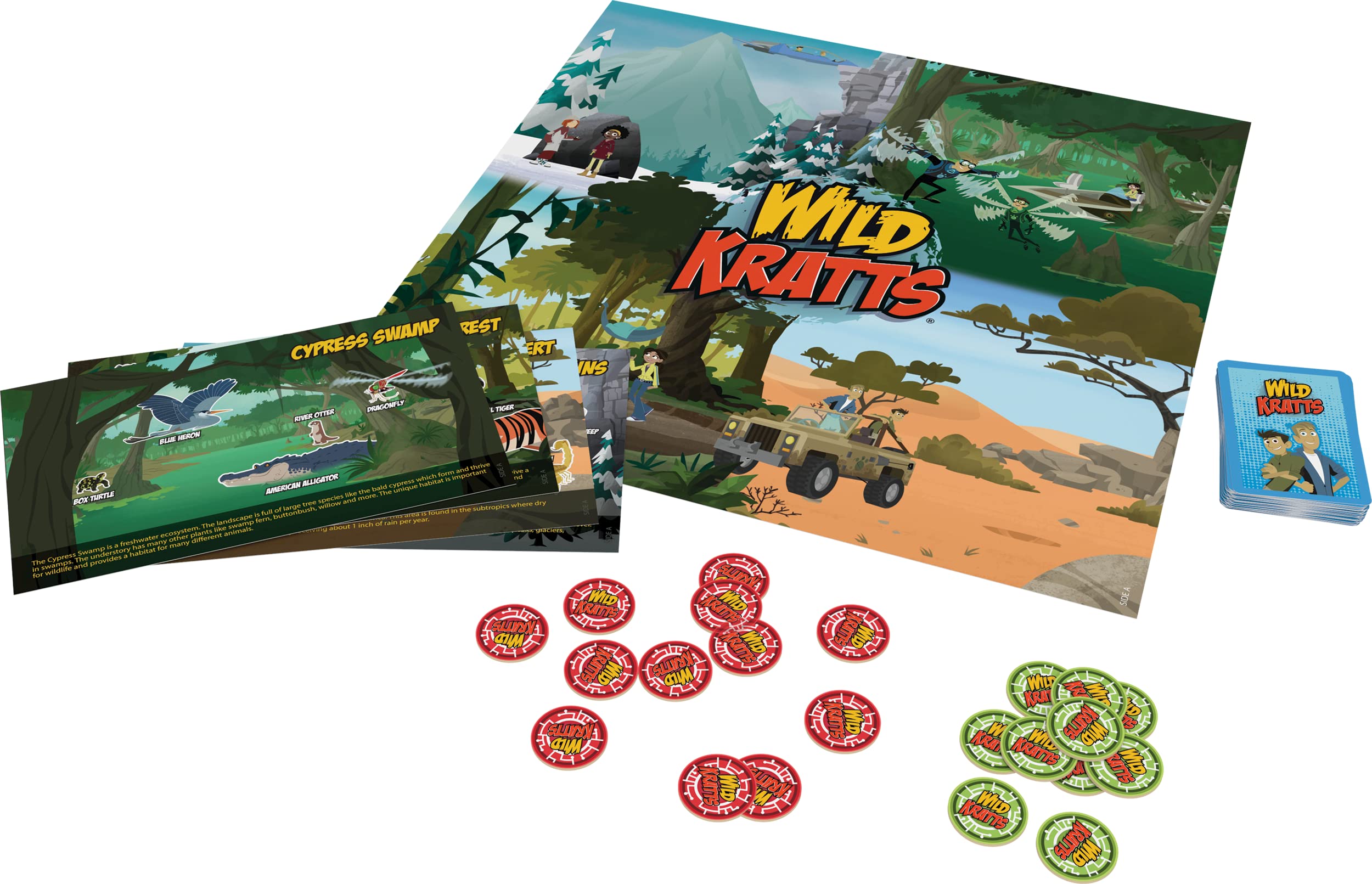 Goliath Wild Kratts Habitat Memory Game - Classic Memory Gameplay with Creative Storytelling - Learn Animal Facts While You Play, Ages 5 and Up, 2-4 Players