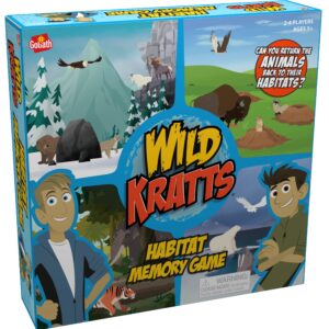 Goliath Wild Kratts Habitat Memory Game - Classic Memory Gameplay with Creative Storytelling - Learn Animal Facts While You Play, Ages 5 and Up, 2-4 Players