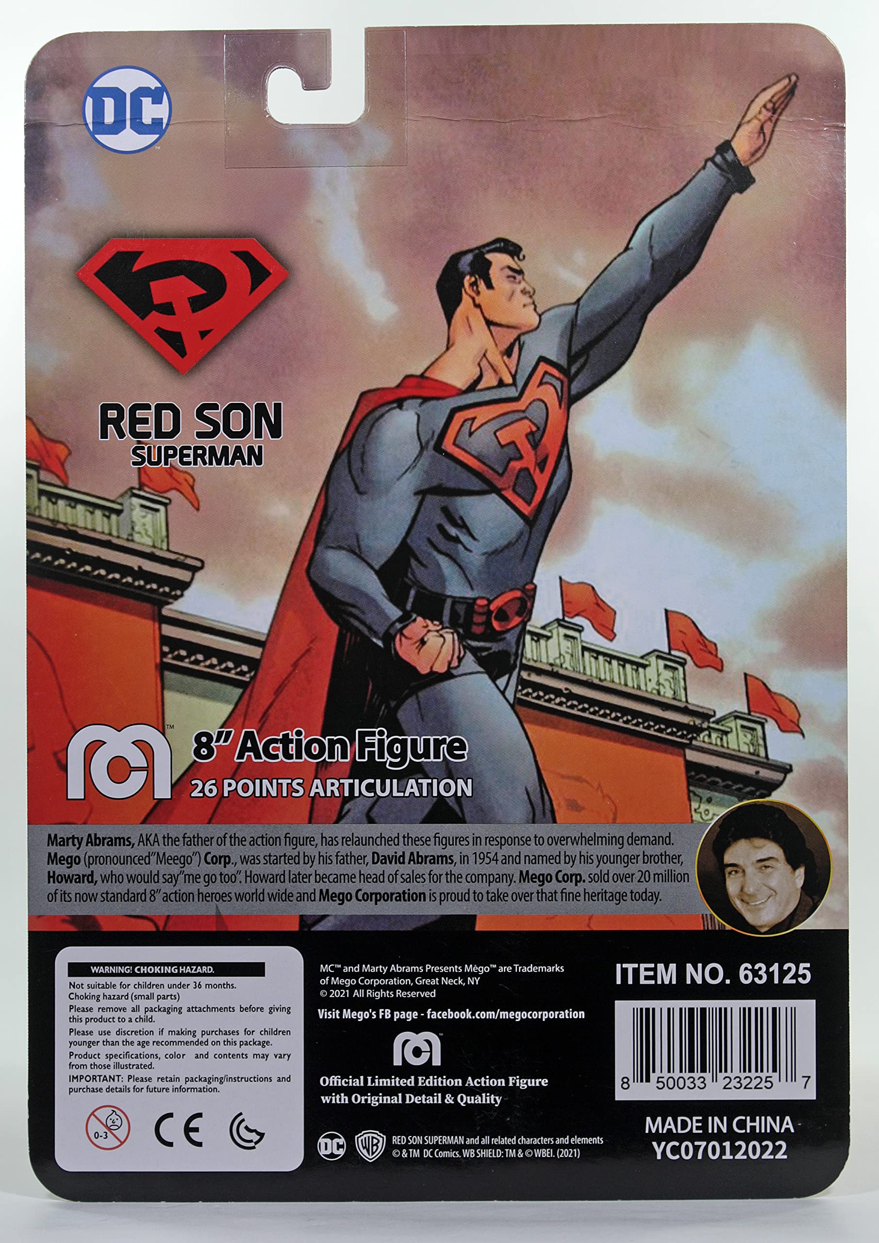 MEGO DC Heroes RED Son Superman PX 8IN AF