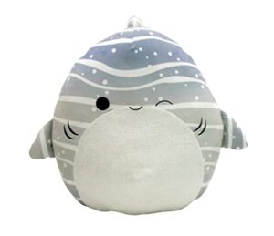 squishmallow official kellytoy sea life squad squishy soft plush toy animals (sachie the whale shark), 8 inch