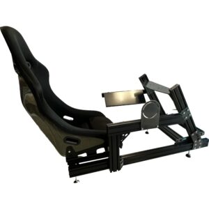 Position Advanced Complete Minimalist Nero Driving Simulator Rig Cockpit for Racing Video Games