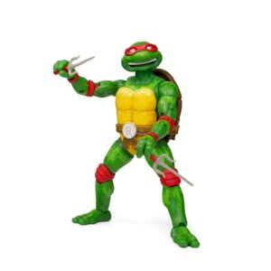 the loyal subjects teenage mutant ninja turtles bst axn action figure nes 8-bit raphael exclusive 13 cm, multicoloured (batmntrapwb04)