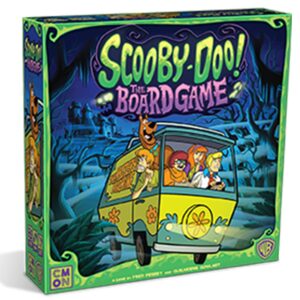 scooby-doo! the board game | mystery game | strategy game based on the hit tv series | cooperative family game for adults and kids | ages 10+ | 1-5 players | average playtime 30 minutes | made by cmon