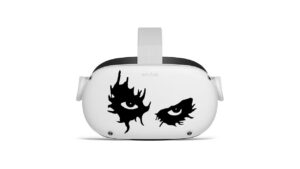 movie inspired jman eyes - oculus quest 2 - decals - black