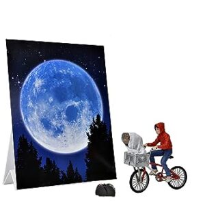 NECA - E.T. The Extra-Terrestrial 40th Anniversary 7″ Scale Action Figure – Elliott & E.T. on Bicycle