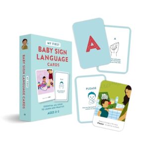 my first baby sign language flash cards: essential asl signs to learn and practice