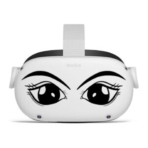 Cool Woman Cartoon Eyes - Oculus Quest 2 - Decals - Black