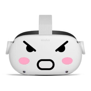 UwU Mad Face - Oculus Quest 2 - Decals - Black & Pink