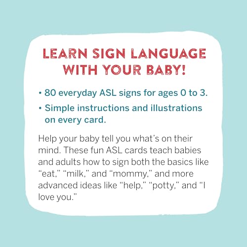 My First Baby Sign Language Flash Cards: Essential ASL Signs to Learn and Practice