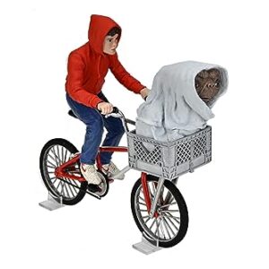 NECA - E.T. The Extra-Terrestrial 40th Anniversary 7″ Scale Action Figure – Elliott & E.T. on Bicycle