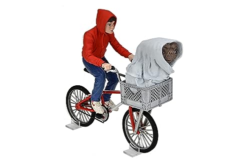 NECA - E.T. The Extra-Terrestrial 40th Anniversary 7″ Scale Action Figure – Elliott & E.T. on Bicycle