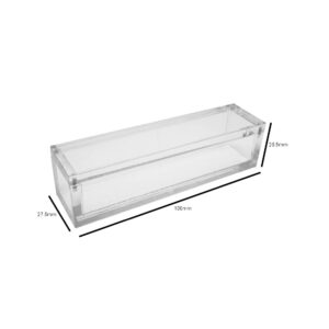 2 Pieces Dice Display Box Acrylic Dice Display Case Acrylic Dice Storage Box Magnetic Dice Box for Game Dice, Transparent