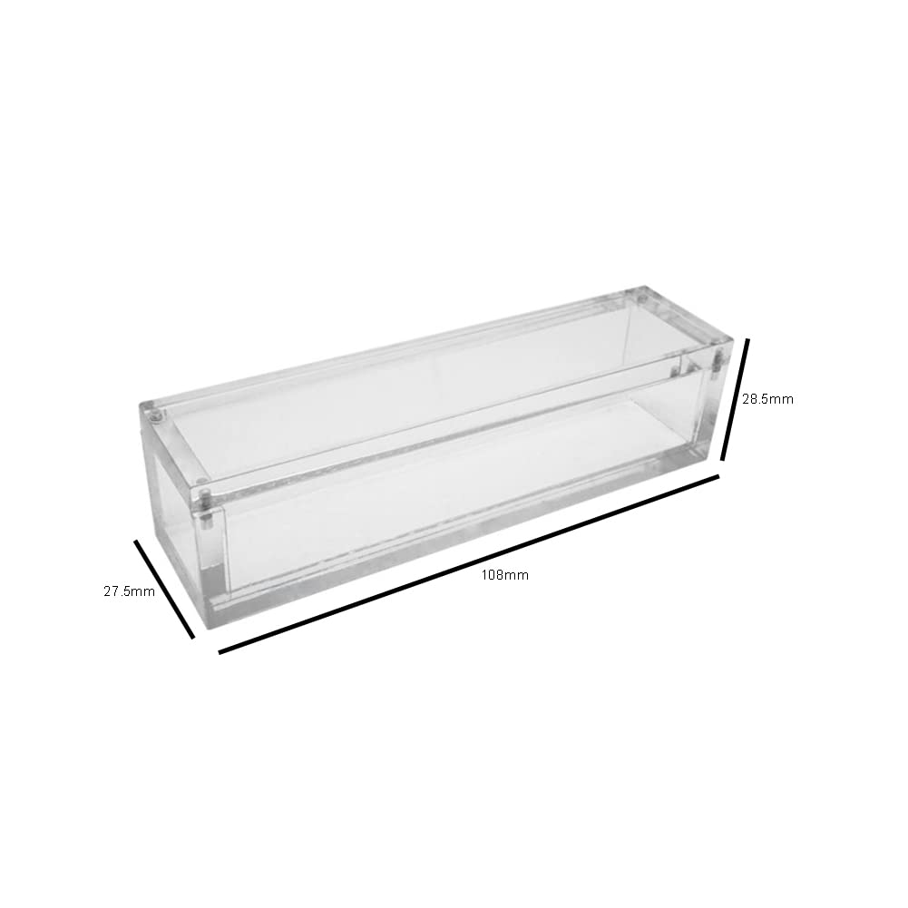 2 Pieces Dice Display Box Acrylic Dice Display Case Acrylic Dice Storage Box Magnetic Dice Box for Game Dice, Transparent