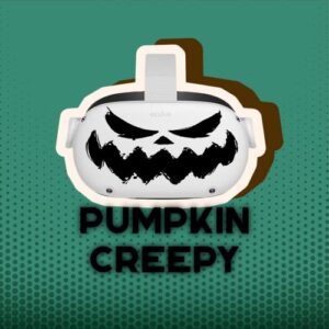 Pumpkin Creepy - Oculus Quest 2 - Decals - Black & Pink