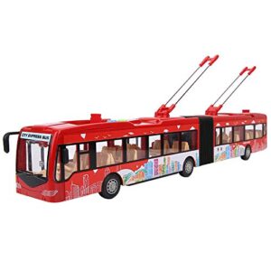 auhx kids toy bus, electronic toy bus, simulates for kids children