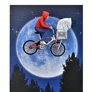 NECA - E.T. The Extra-Terrestrial 40th Anniversary 7″ Scale Action Figure – Elliott & E.T. on Bicycle