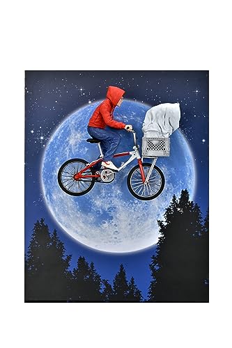 NECA - E.T. The Extra-Terrestrial 40th Anniversary 7″ Scale Action Figure – Elliott & E.T. on Bicycle