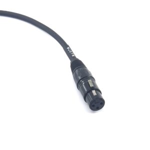 WJSTN Right Angle 3.5 mm TRS to 3-pin Female XLR Adapter XLR to 3.5mm Microphone Cable (8in/2Pack)