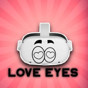 Love Eyes - Oculus Quest 2 - Stickers - Black - VR Gaming