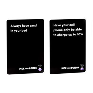 Pick Your Poison Party Game + Family Expansion Set - The “What Would You Rather Do?” Card Game - for Kids, Adults, and Families, Great for a Halloween Party or a Fun Game Night with Friends