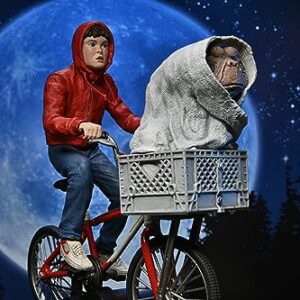 NECA - E.T. The Extra-Terrestrial 40th Anniversary 7″ Scale Action Figure – Elliott & E.T. on Bicycle