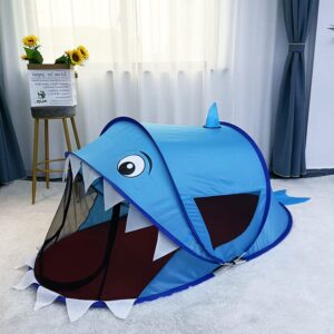 little bado shark kids tent indoor and outdoor playing imaginative games toy gifts for boys girls toddlers 3 4 5 6 7 8 years old